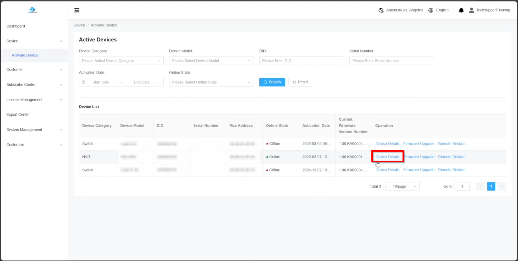 LumiCloud/Firmware Upgrade in Partner Portal - Luminys WIKI