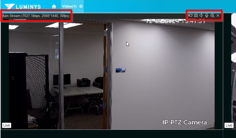 LumiViewer PC/How to Live View in LumiViewer - Luminys WIKI