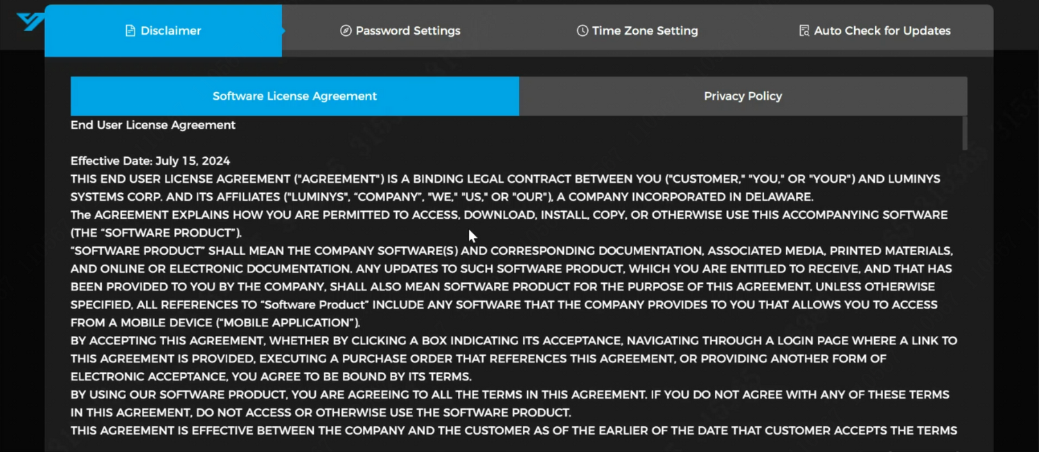 Access Control/Initialization - Luminys WIKI