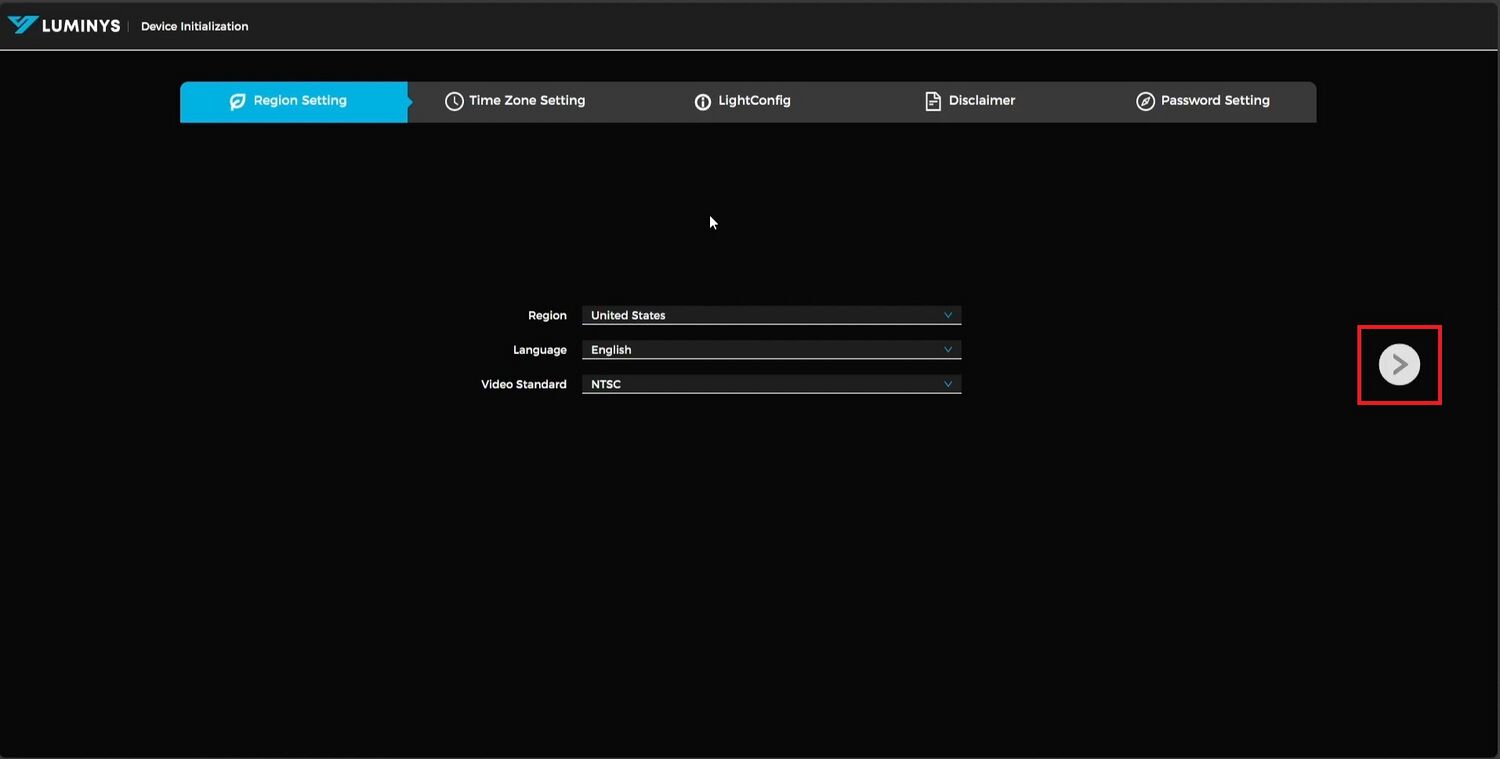 IPC/Initializing Cameras - Luminys WIKI