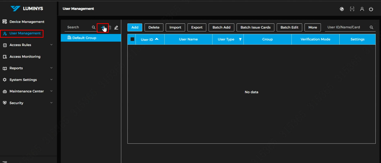 Access Control/Device and User Management - Luminys WIKI