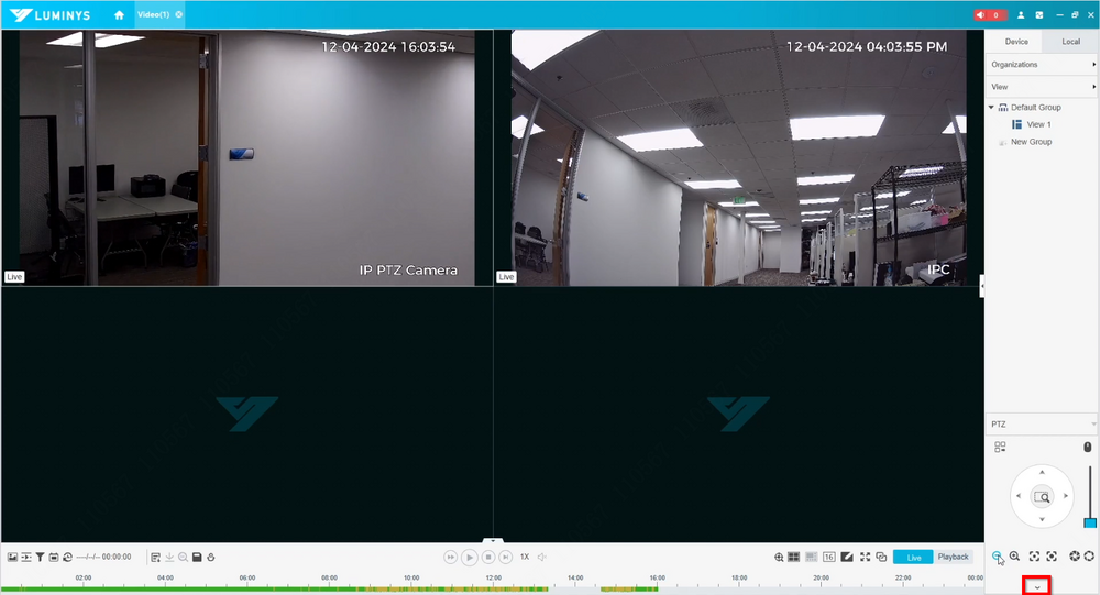 LumiViewer PC/How to Live View in LumiViewer - Luminys WIKI
