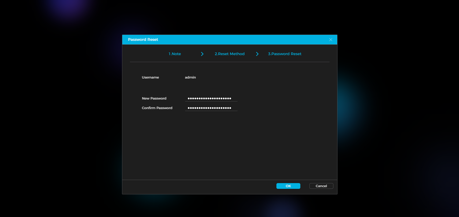NVR/Password Reset For Recorders via WebGUI - Luminys WIKI