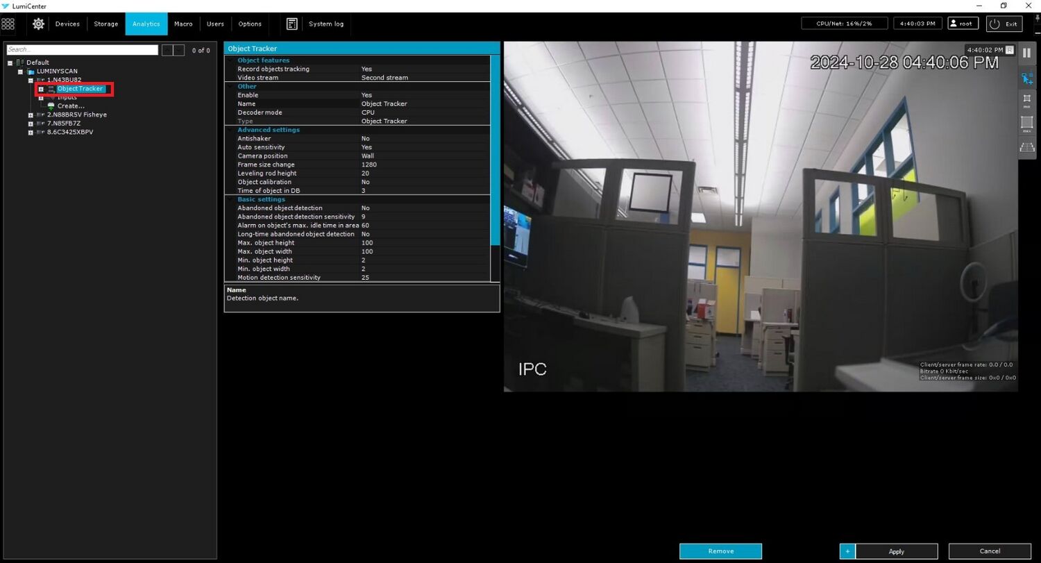 LumiCenter/How to Use Object Tracker - Luminys WIKI