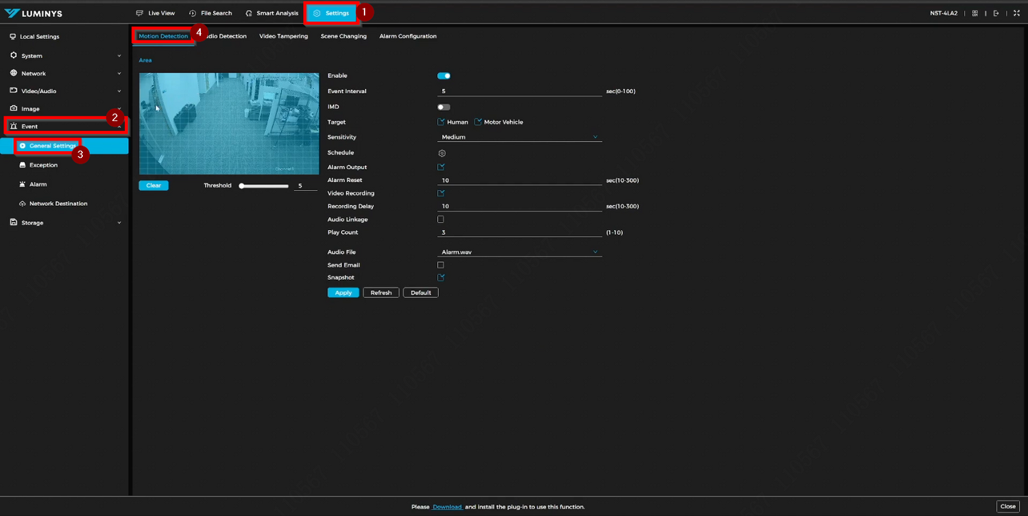 IPC/Intelligent Motion Detection (IMD) Setup on IP Cameras - Luminys WIKI